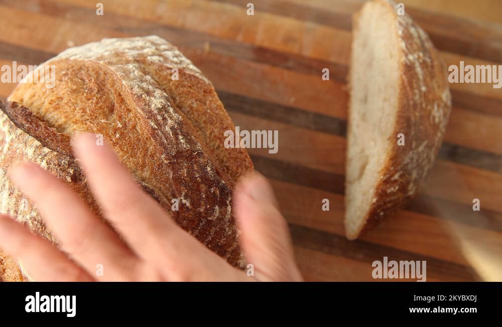 Slice of crusty bread Stock Videos & Footage - HD and 4K Video Clips ...