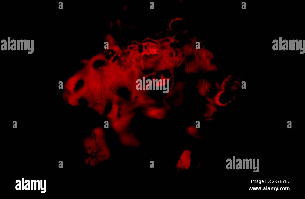 Red spider nest close up, creepy dark Halloween background, 1 minute ...