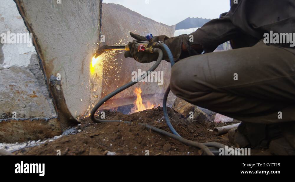 Man using torch kneeling Stock Videos & Footage - HD and 4K Video Clips ...