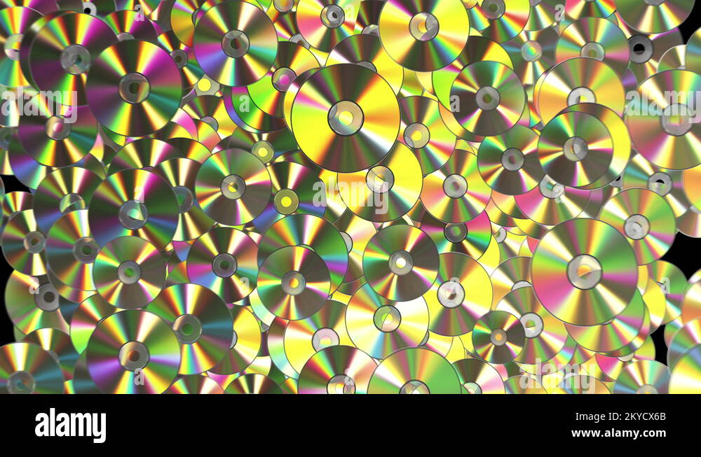 Explosion Of CD-DVD Discs. 4K. 3840x2160 Stock Video Footage - Alamy