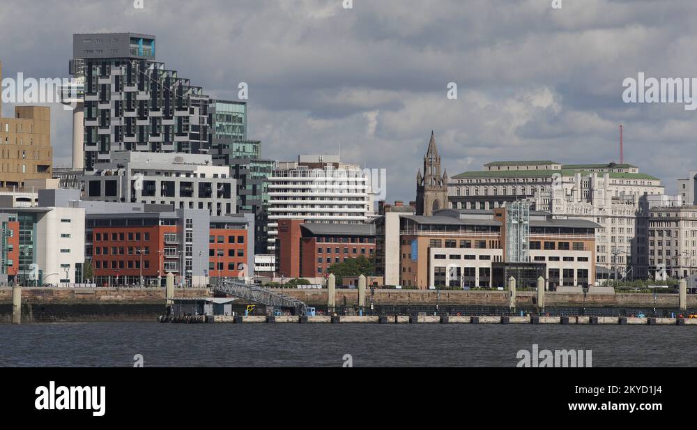 Liverpool Skyline Landmarks Modern Futuristic City Architecture Unity ...
