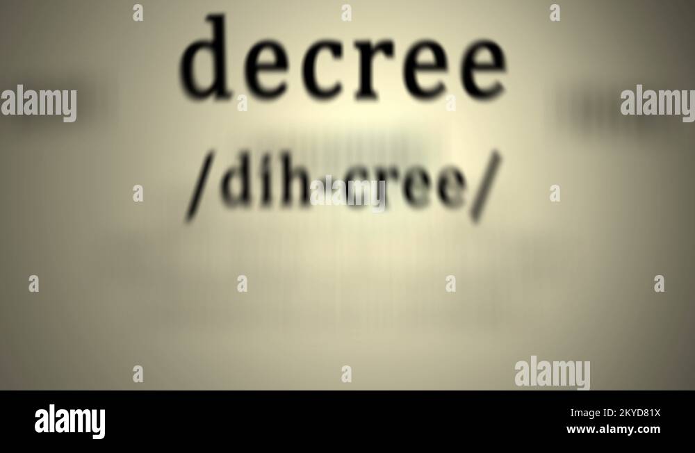 Decree Stock Videos & Footage - HD and 4K Video Clips - Alamy