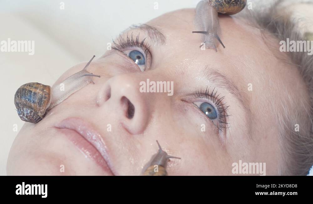 Snail Mucus The New Skincare Trend Stock Video Footage - Alamy