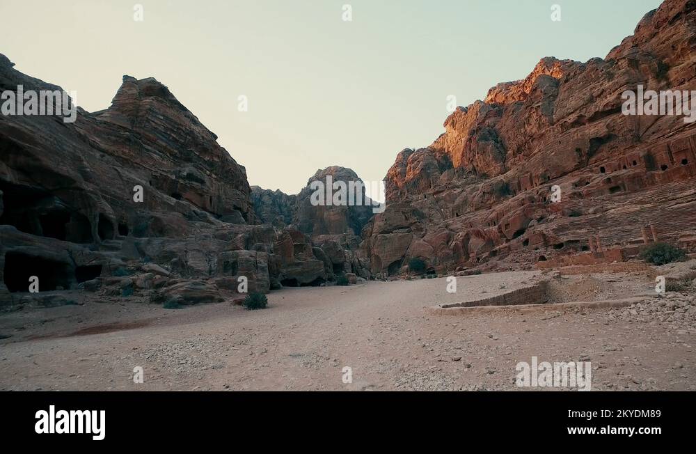 Jordan Petra Facade Of The Treasury Building The Ancient Nabatean Stock ...