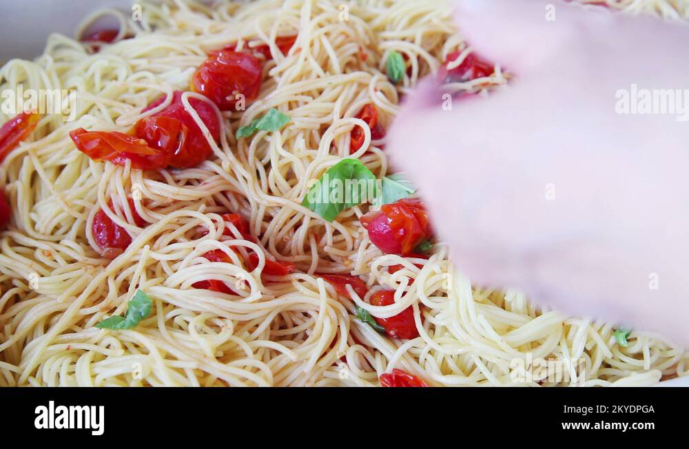 Tomato and basil pasta Stock Videos & Footage - HD and 4K Video Clips ...