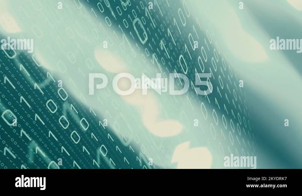 Cyber Attack Command Script Code Algorithm Binary Background 4k Stock 8137