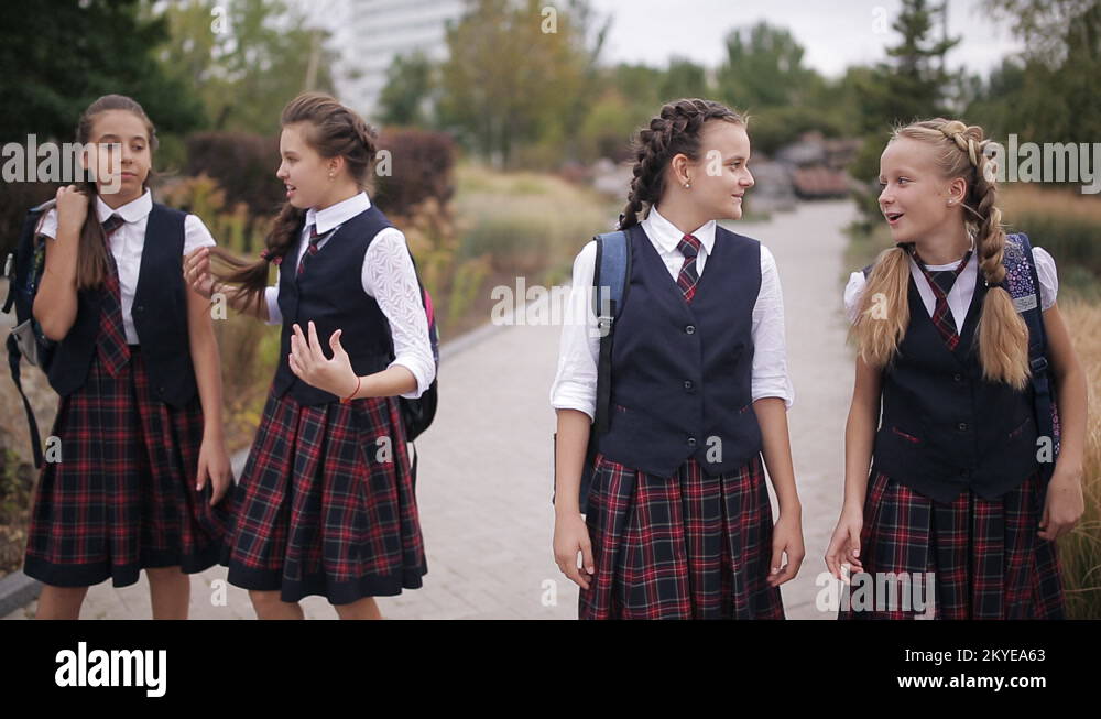 Group student uniform girl Stock Videos & Footage - HD and 4K Video ...