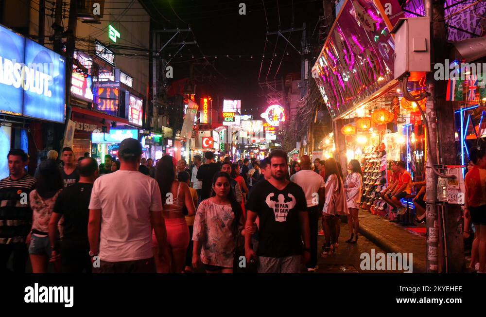 Nightlife walking street pattaya thailand Stock Videos & Footage - HD ...