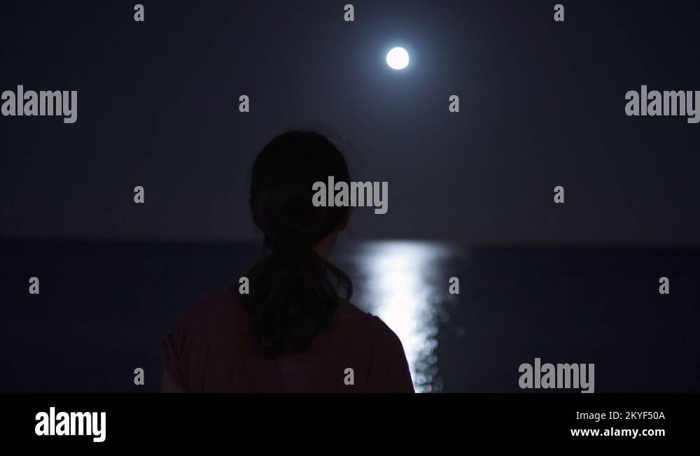 Woman and moon Stock Videos & Footage - HD and 4K Video Clips - Alamy