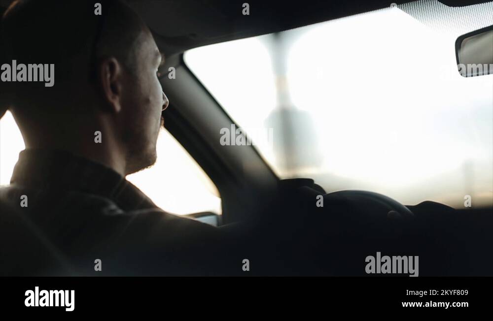 Back of man head driving car Stock Videos & Footage - HD and 4K Video ...