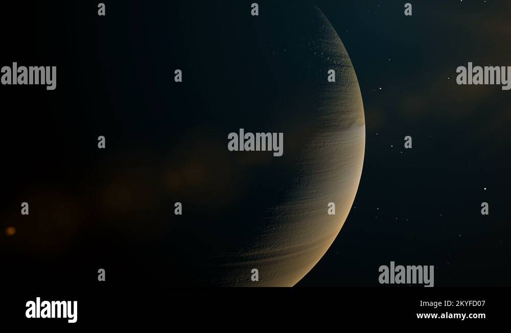planet Saturn in the outer space, flying over Saturn planet. Surface of Saturn Stock Video ...