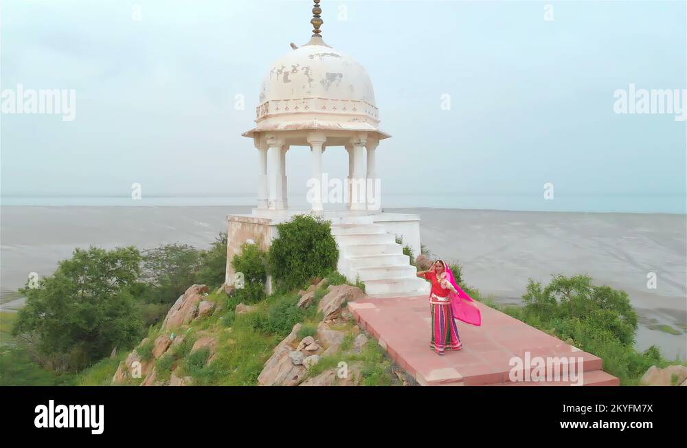 Rajasthani Girl Performing Traditional Dance Stock Videos And Footage