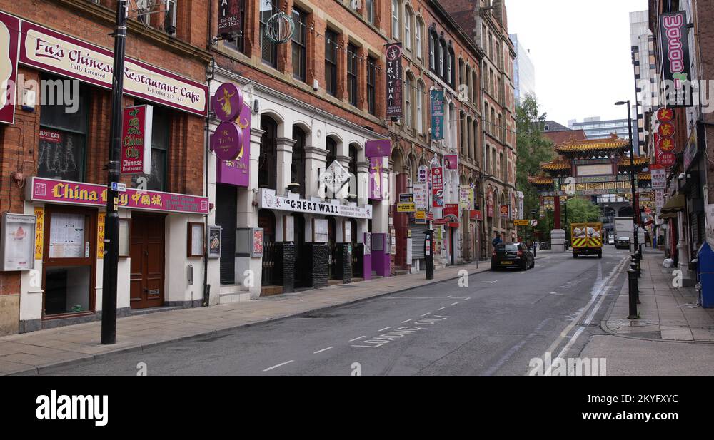 Manchester City Road with Chinatown Gate on Faulkner Street Famous ...