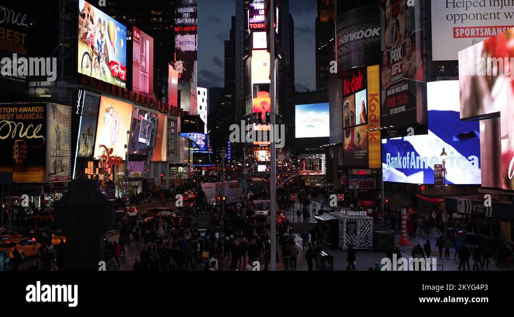 New york city street scene times square Stock Videos & Footage - HD and ...