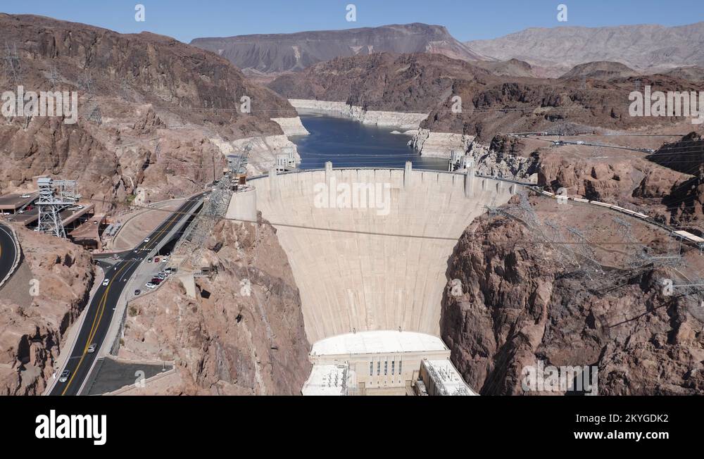 Hoover Dam Producing Hydroelectricity Colorado River Bridge in Las ...