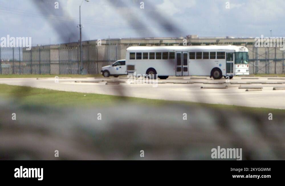 John B Connally Unit Jail Exterior Bus Static Stock Video Footage - Alamy