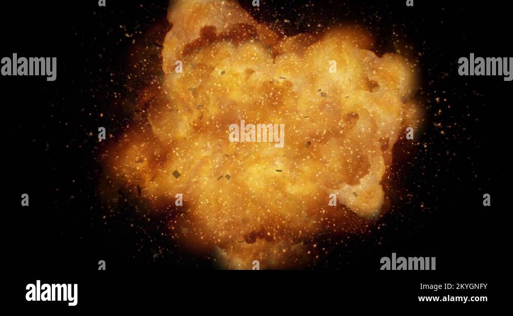 Realistic explosion and blasts with Luma channel. VFX element Stock ...