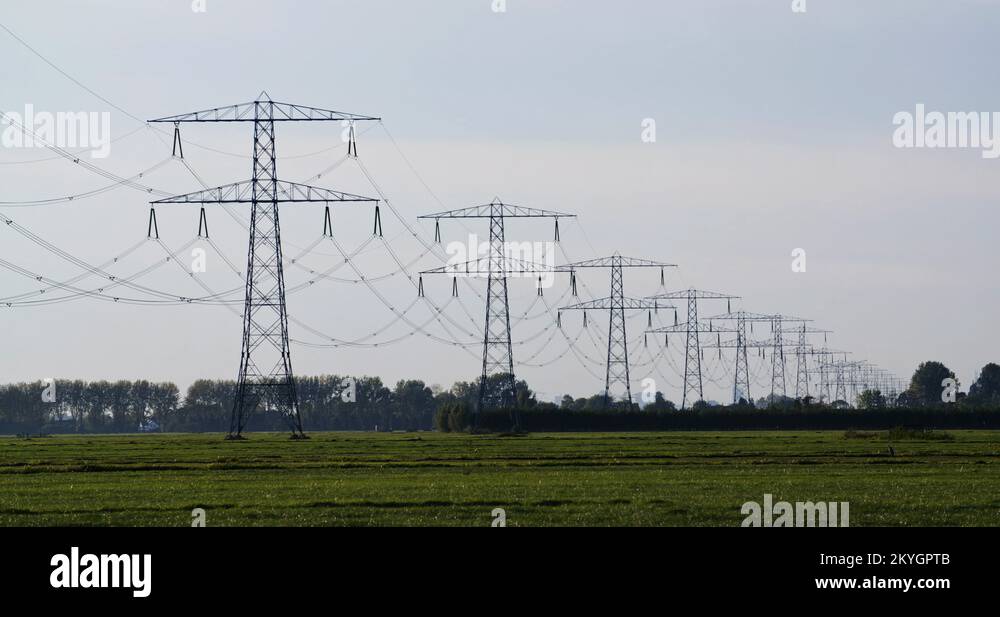 Electricity distribution poles Stock Videos & Footage - HD and 4K Video ...