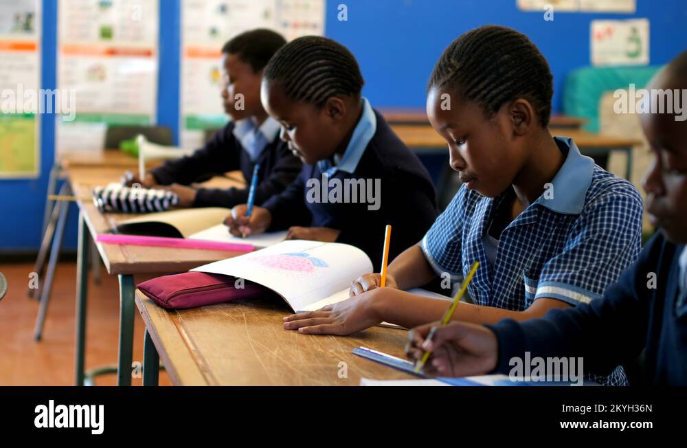Schoolkids studying in the classroom 4k Stock Video Footage - Alamy
