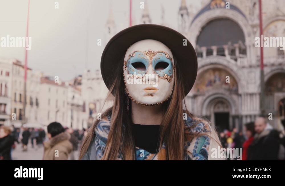 Portrait woman wearing masquerade Stock Videos & Footage - HD and 4K ...