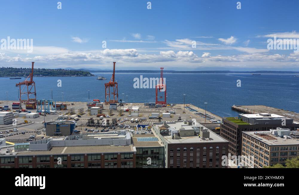 Truck ferries shipping container port Stock Videos & Footage - HD and ...