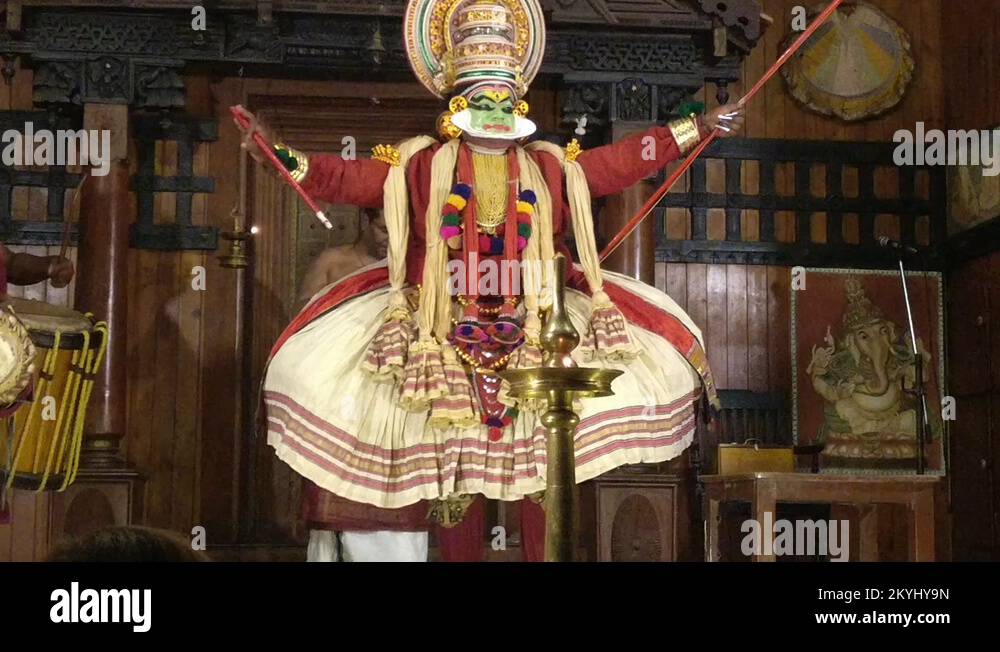 Kathakali traditional dance form kerala Stock Videos & Footage - HD and ...