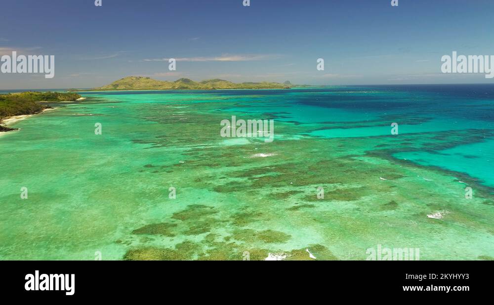 Majestic View of the Ocean and the Fiji Islands Stock Video Footage - Alamy