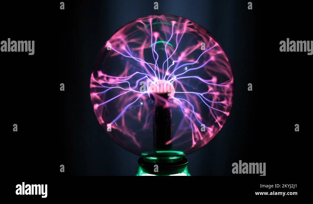 The most beautiful light. The plasma ball Stock Video Footage - Alamy