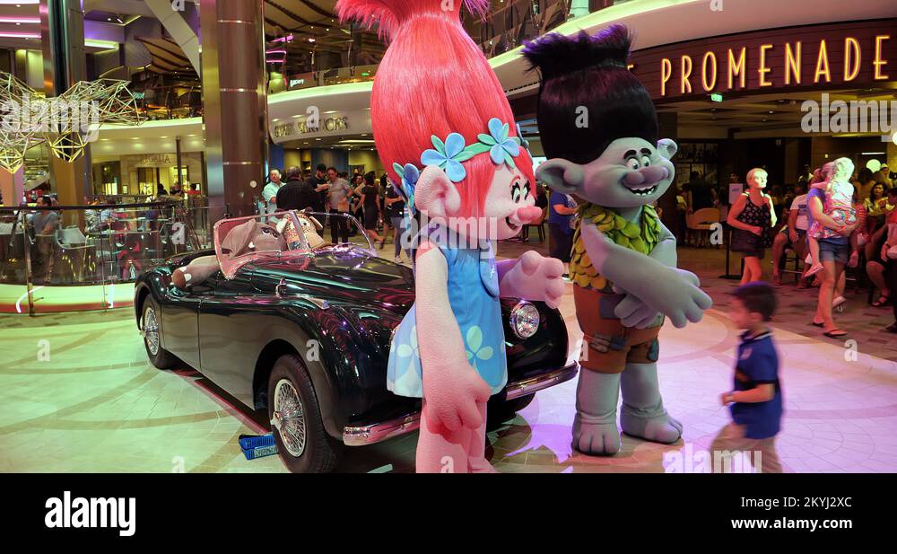Crew members of cruise ship dressed as kids characters photographed ...