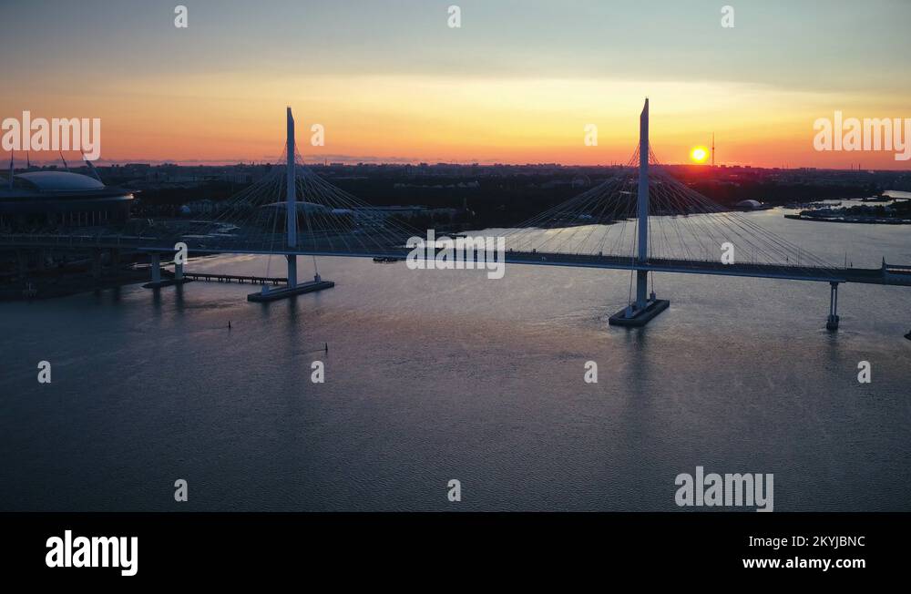 Silhouette cable stayed bridge Stock Videos & Footage - HD and 4K Video ...