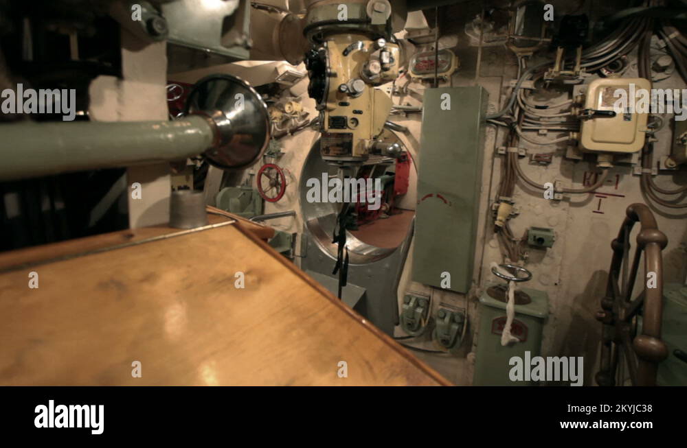 periscope on board the submarine Stock Video Footage - Alamy
