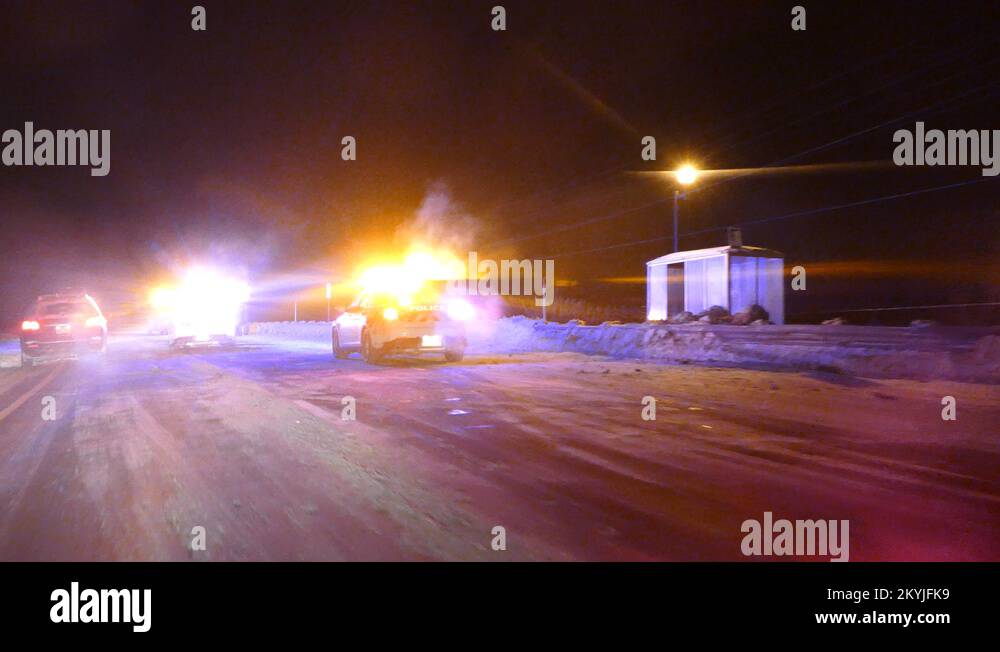 Cameraman filming accident rollover scene from moving vehicle Stock ...