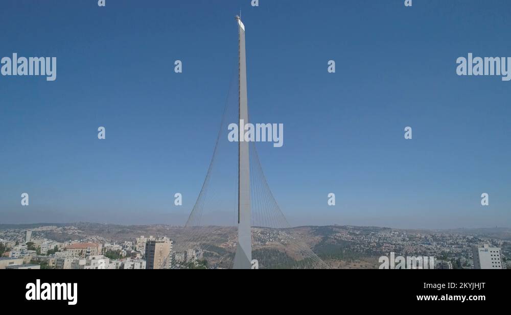 Jerusalem City Aerial Video The Chords Bridge also called the Bridge of ...
