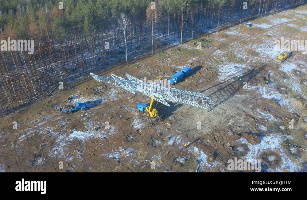 Power line installation Stock Videos & Footage - HD and 4K Video Clips ...