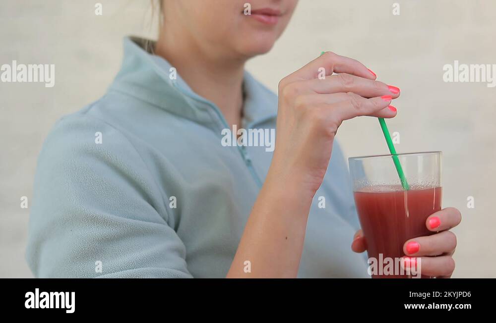 Woman drinking red juice indoor Stock Videos & Footage - HD and 4K ...
