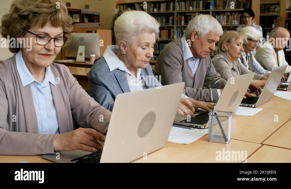 Elderly people learning Stock Videos & Footage - HD and 4K Video Clips ...