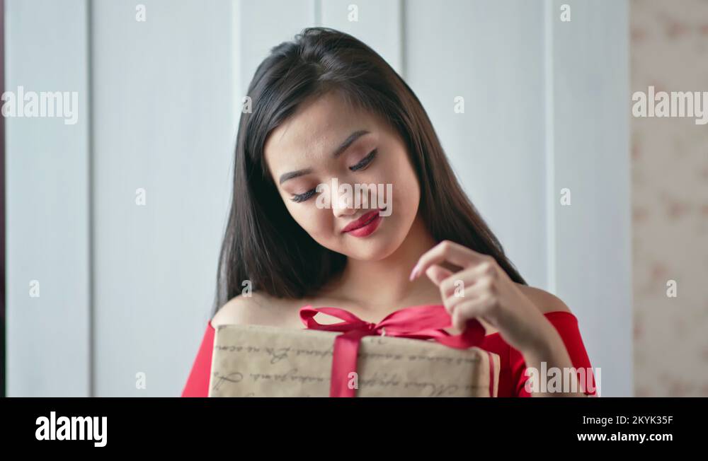 Portrait woman with red ribbon Stock Videos & Footage - HD and 4K Video ...