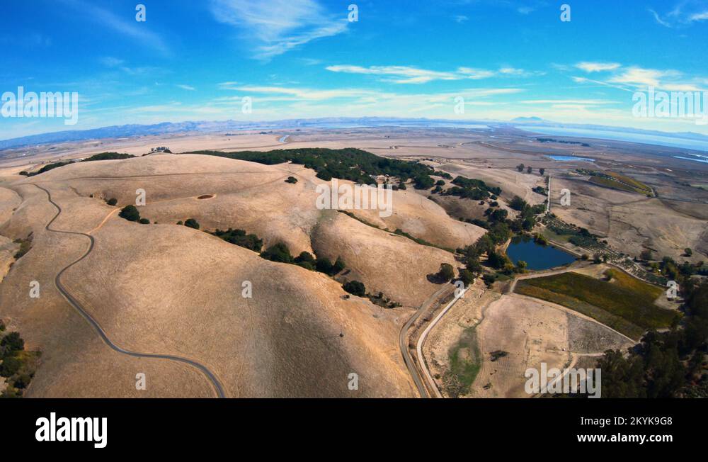 Sears Point looking at Skaggs Island and Napa River Delta San Pablo Bay ...
