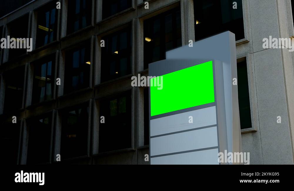 Led hoarding on the building 4k Stock Video Footage - Alamy