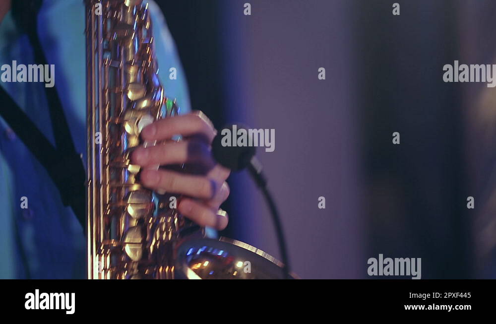 Saxophone player performing on stage Stock Videos & Footage - HD and 4K ...