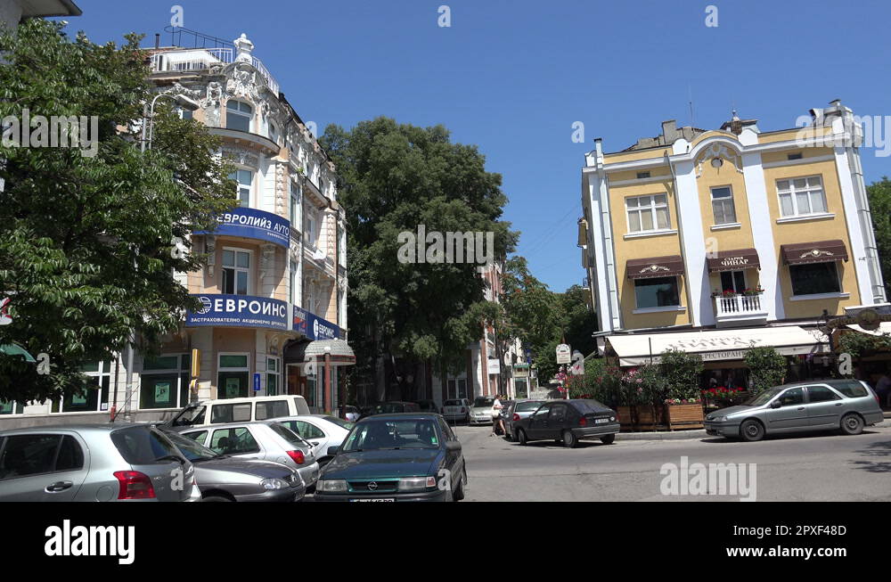 Varna. Bulgaria. Old Town Square. districts. 4K Stock Video Footage - Alamy