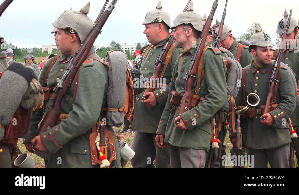 The guard of German soldiers. The first world war. WWI. 4K Stock Video ...