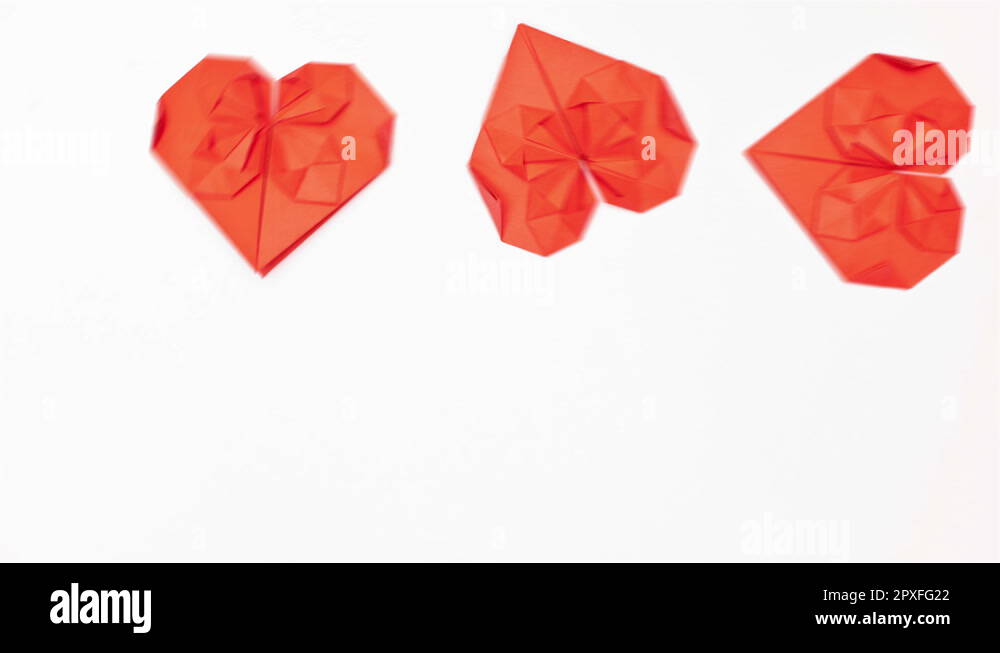 Origami hearts Stock Videos & Footage - HD and 4K Video Clips - Alamy