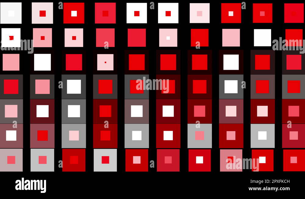 4k vj square neon light array matrix background&cube big data database ...