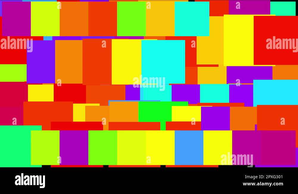 4k vj square neon light array matrix background&cube big data database ...
