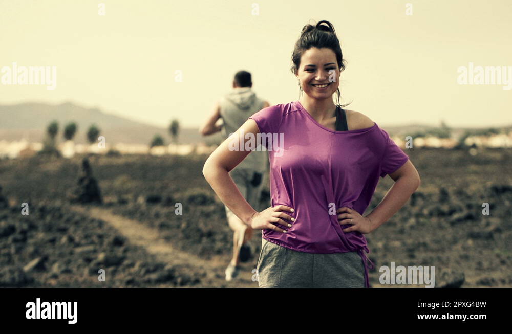 Man woman jogging on beautiful Stock Videos & Footage - HD and 4K Video ...