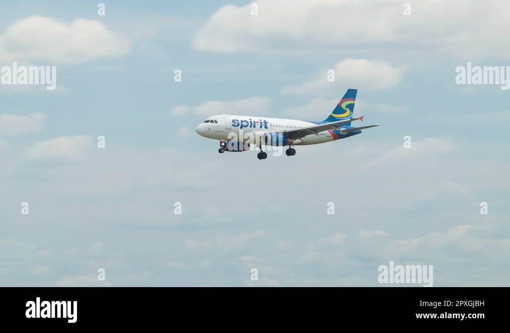 Spirit airlines new colors Stock Videos & Footage - HD and 4K Video ...