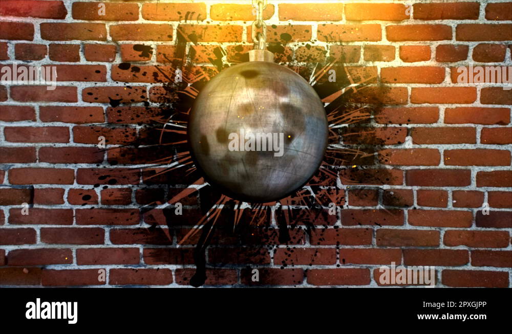 Wrecking ball demolition to wall Stock Videos & Footage - HD and 4K ...