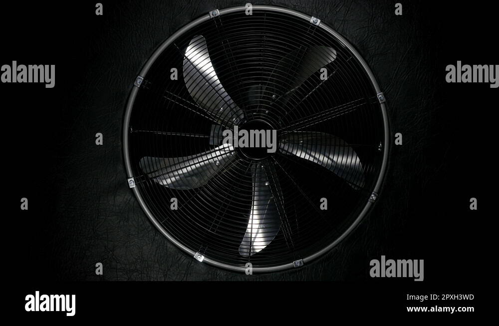 Slow rotating ventilation fan. 4K UHD Stock Video Footage - Alamy