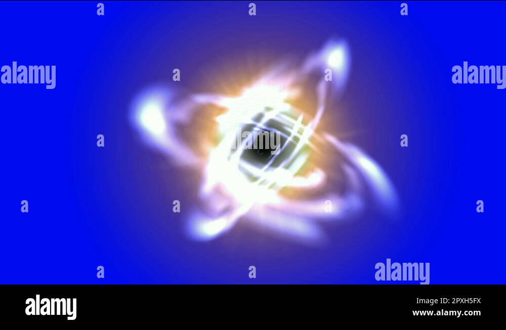 swirl curve light around black hole,tech energy laser field in Universe space Stock Video ...